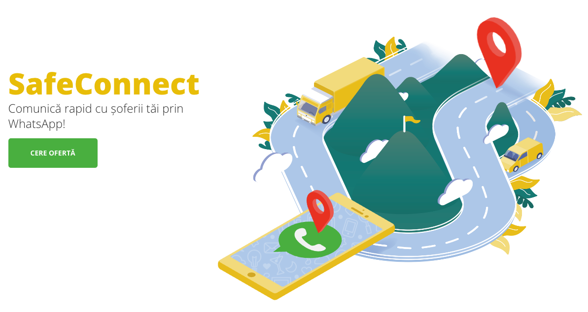 SafeConnect - aplicația WhatsApp integrată în SafeFleet
